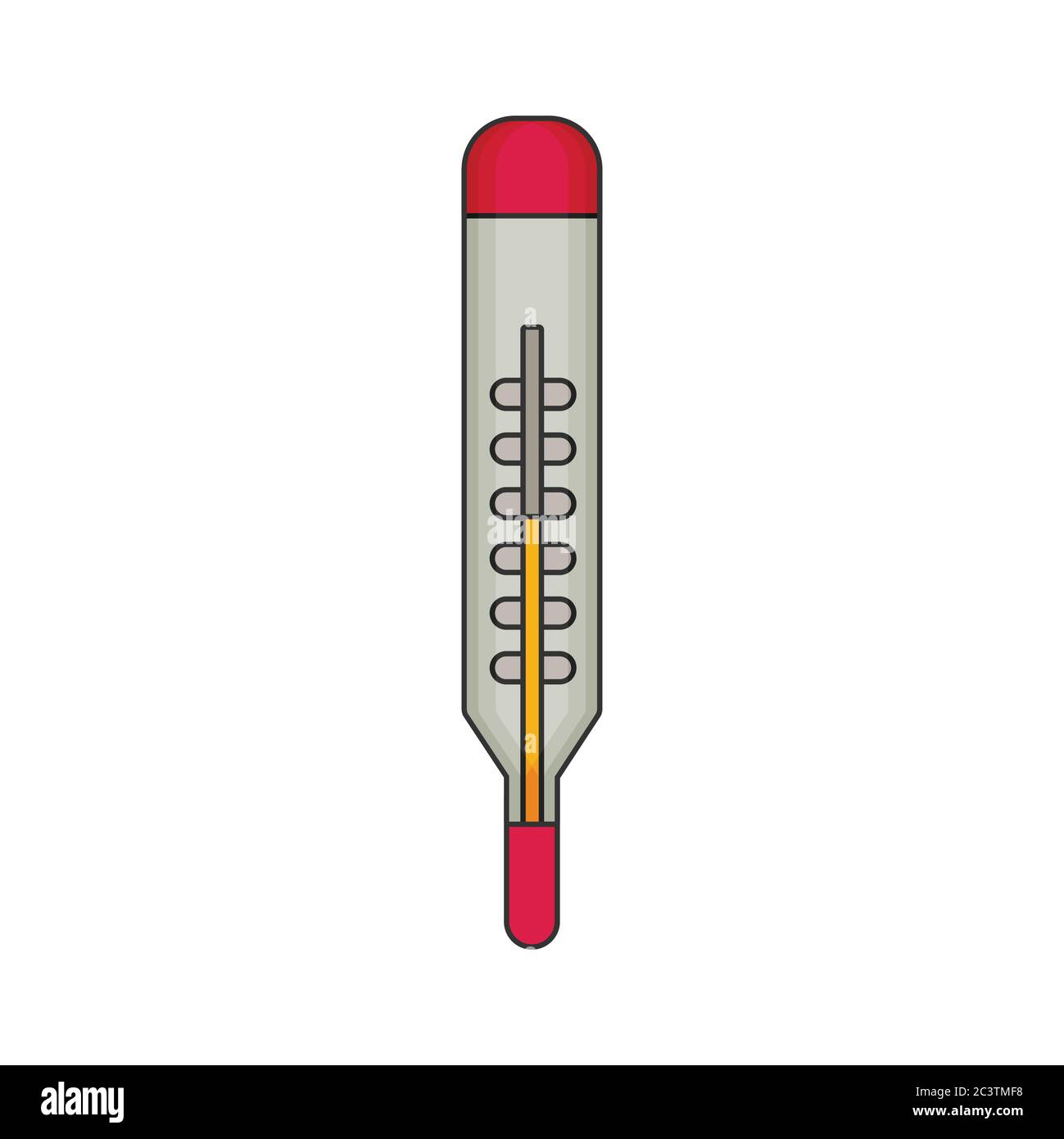 Thermometer flat vector Stock Vector Image & Art - Alamy