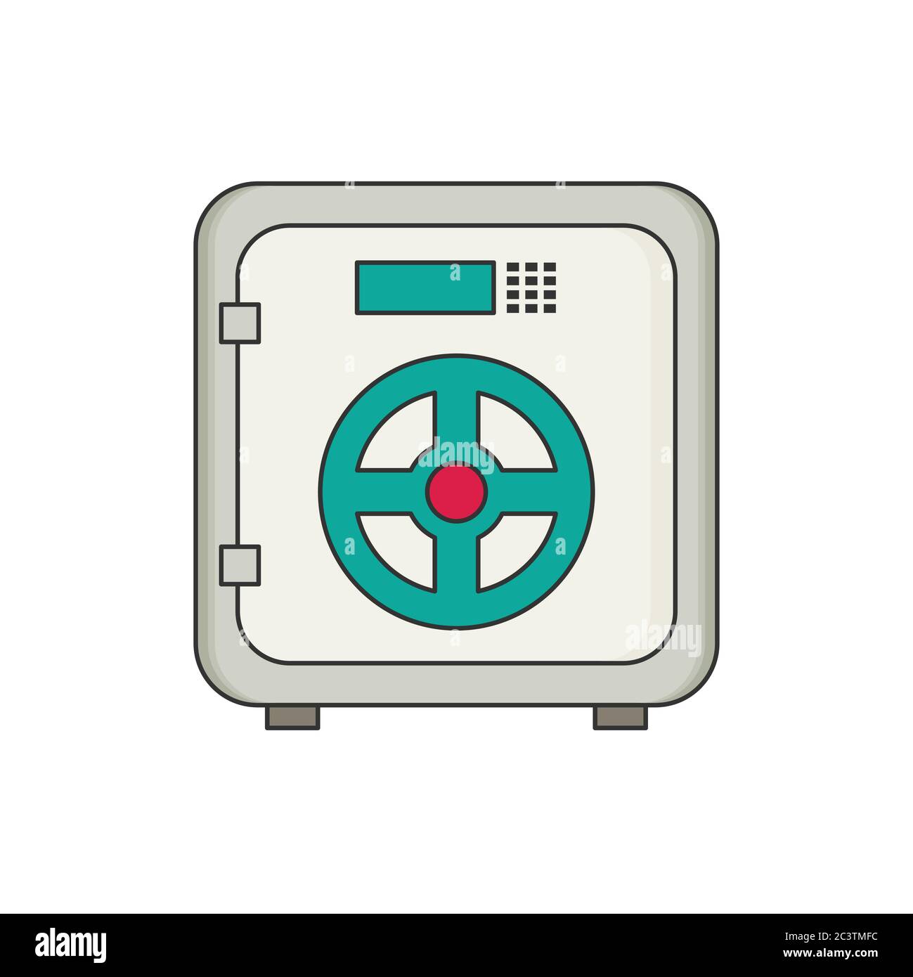 Safe flat vector Stock Vector Image & Art - Alamy