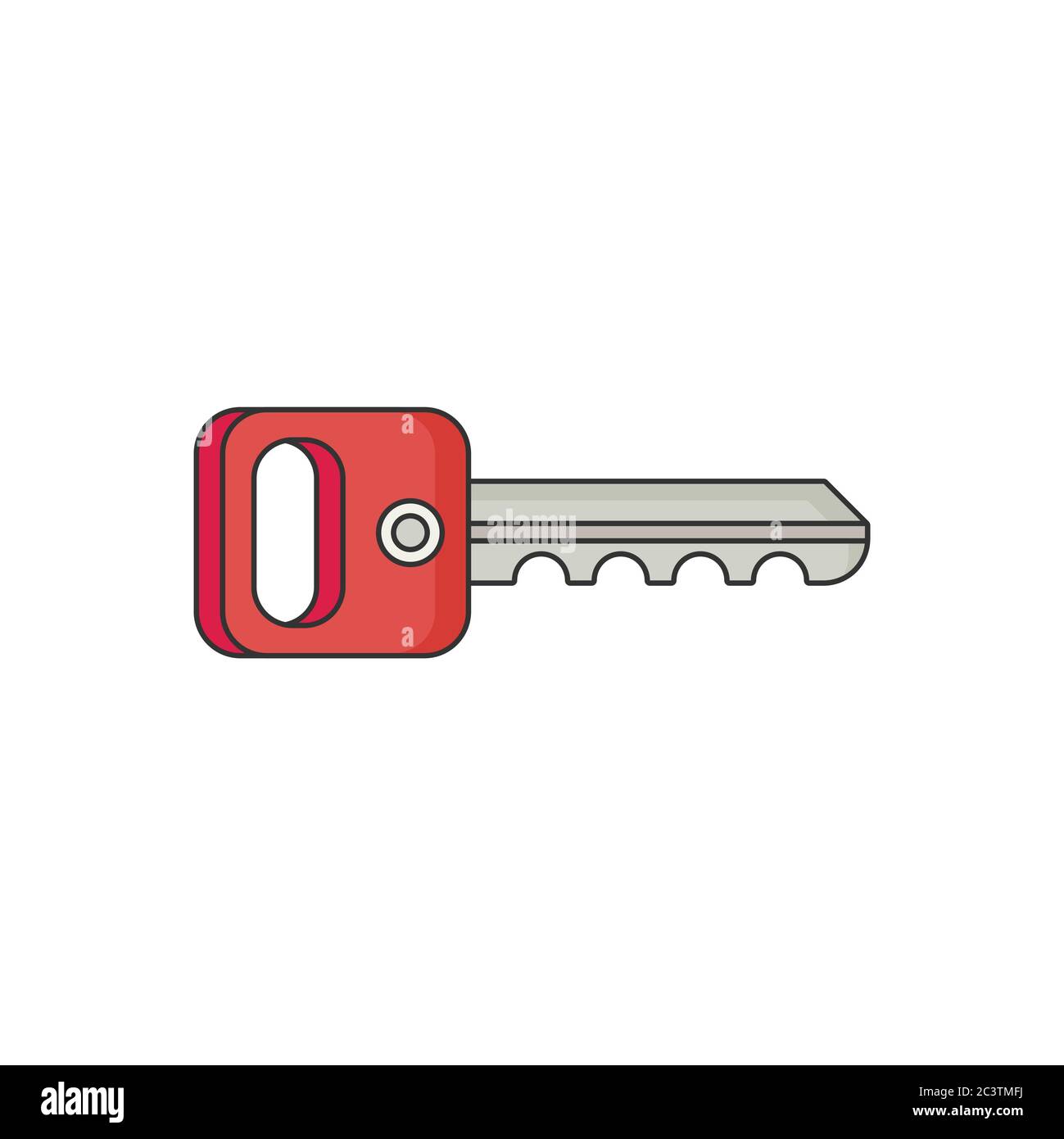 Key flat vector Stock Vector Image & Art - Alamy