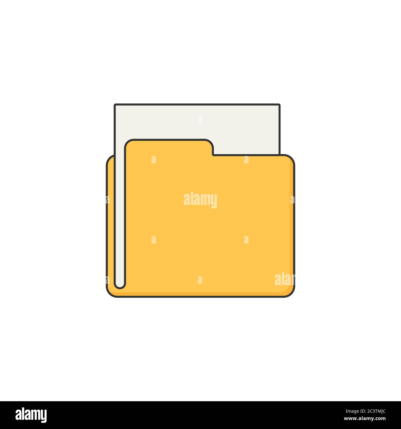 Folder flat vector Stock Vector Image & Art - Alamy