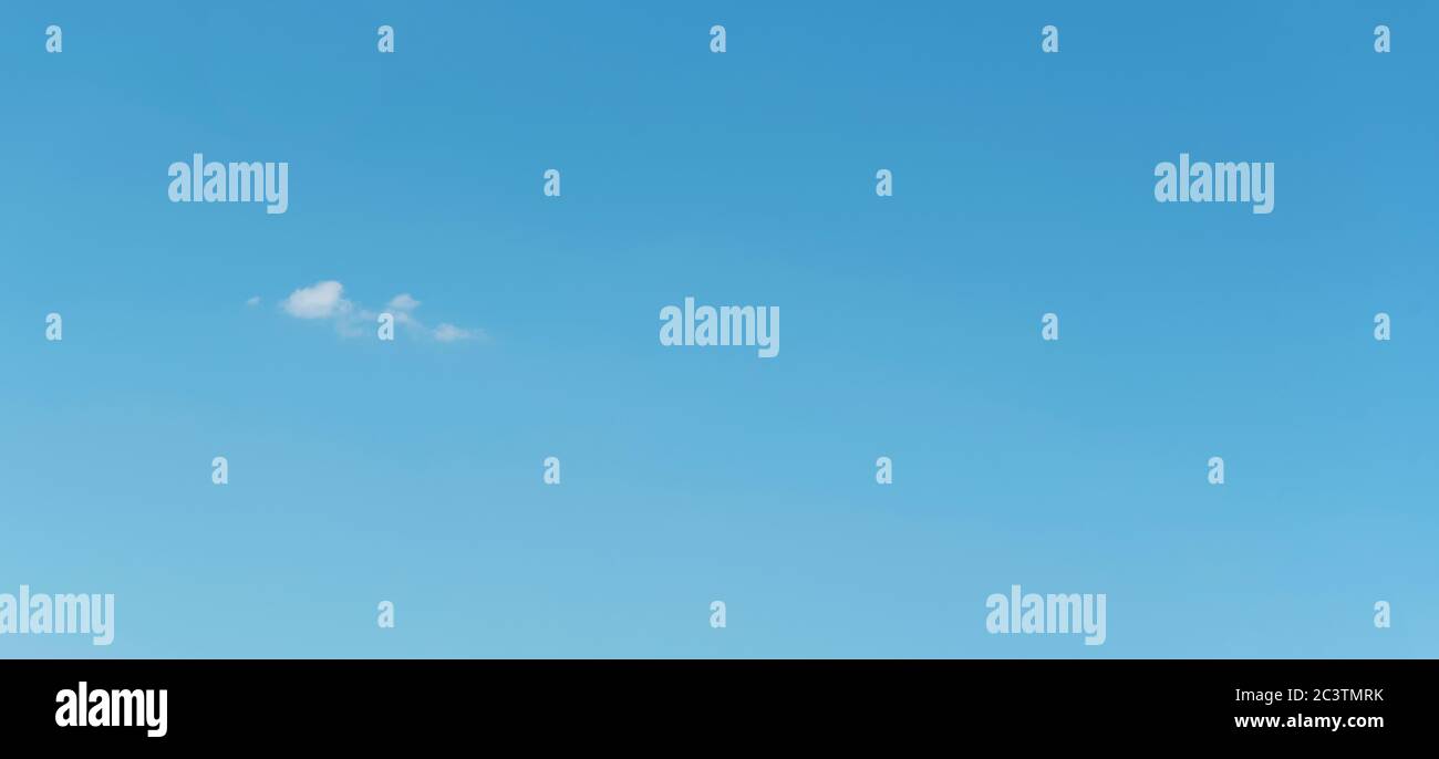 Clear blue sky as background, panoramic high resolution picture Stock ...