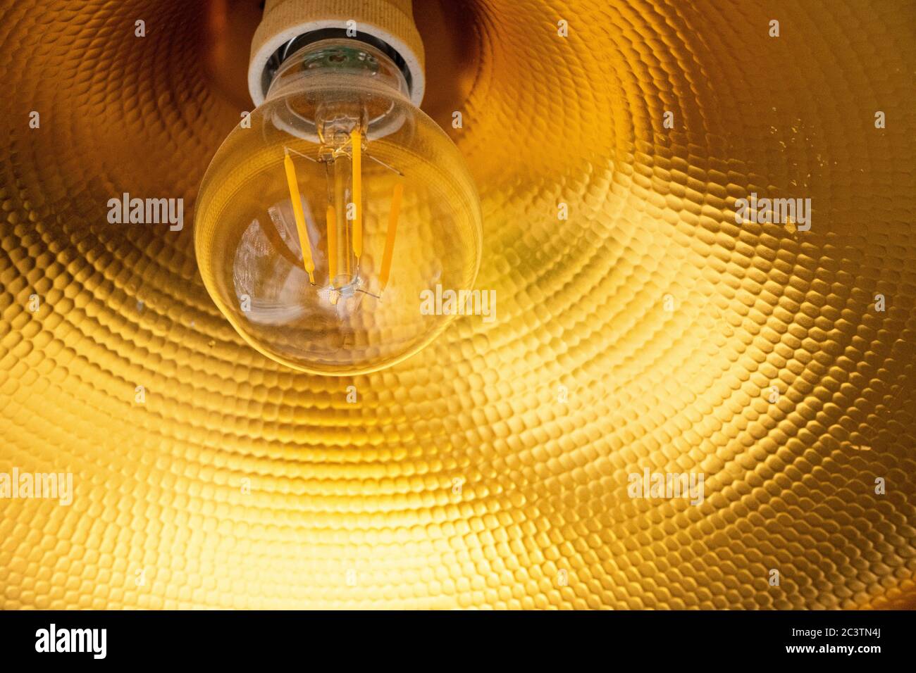 Close-up table lamp shade, cone, reflector Stock Photo - Alamy