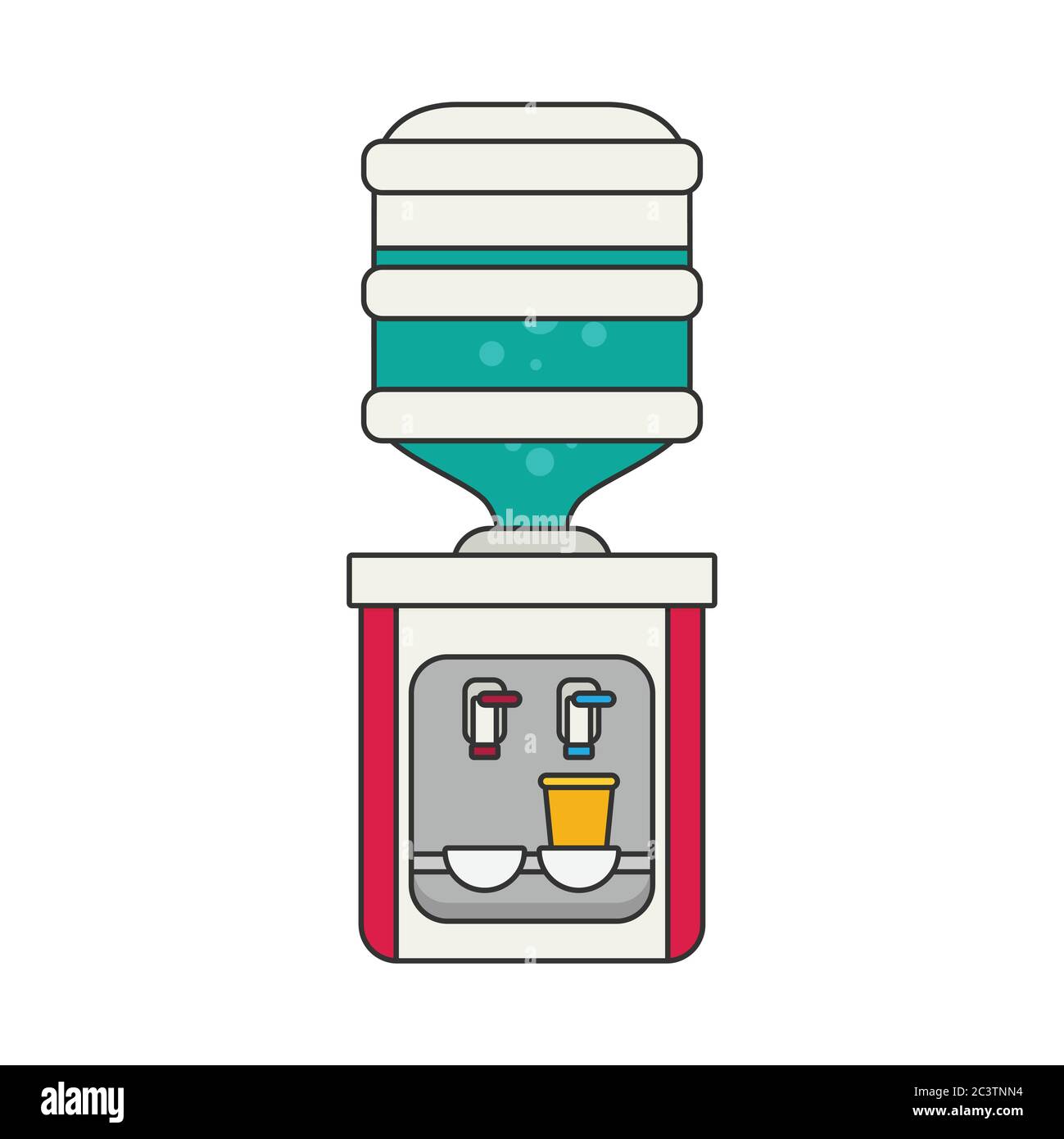 Water delivery icon bottle Cut Out Stock Images & Pictures - Alamy