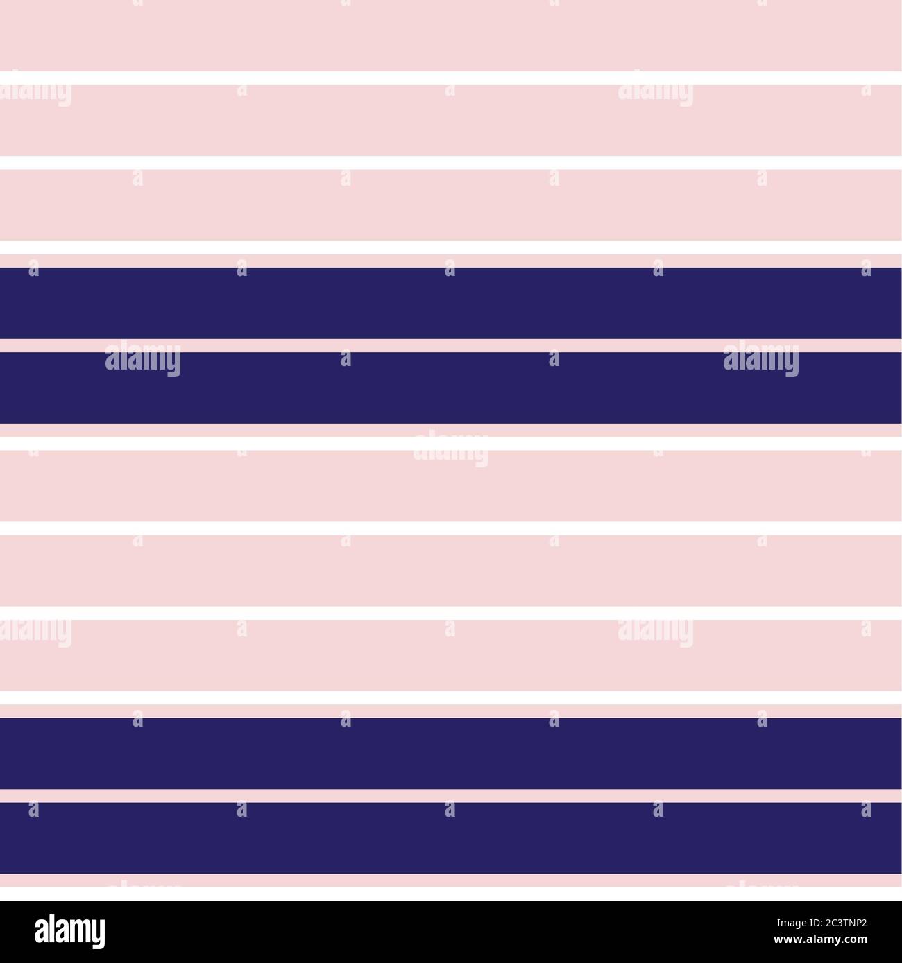 Pink and Navy Horizontal striped seamless pattern background suitable ...