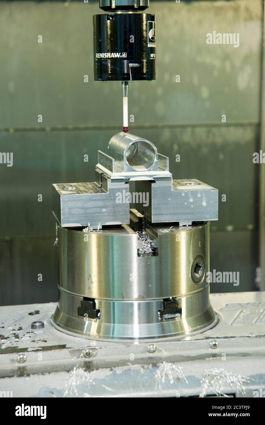 Metal tooling shop floor Stock Photo - Alamy