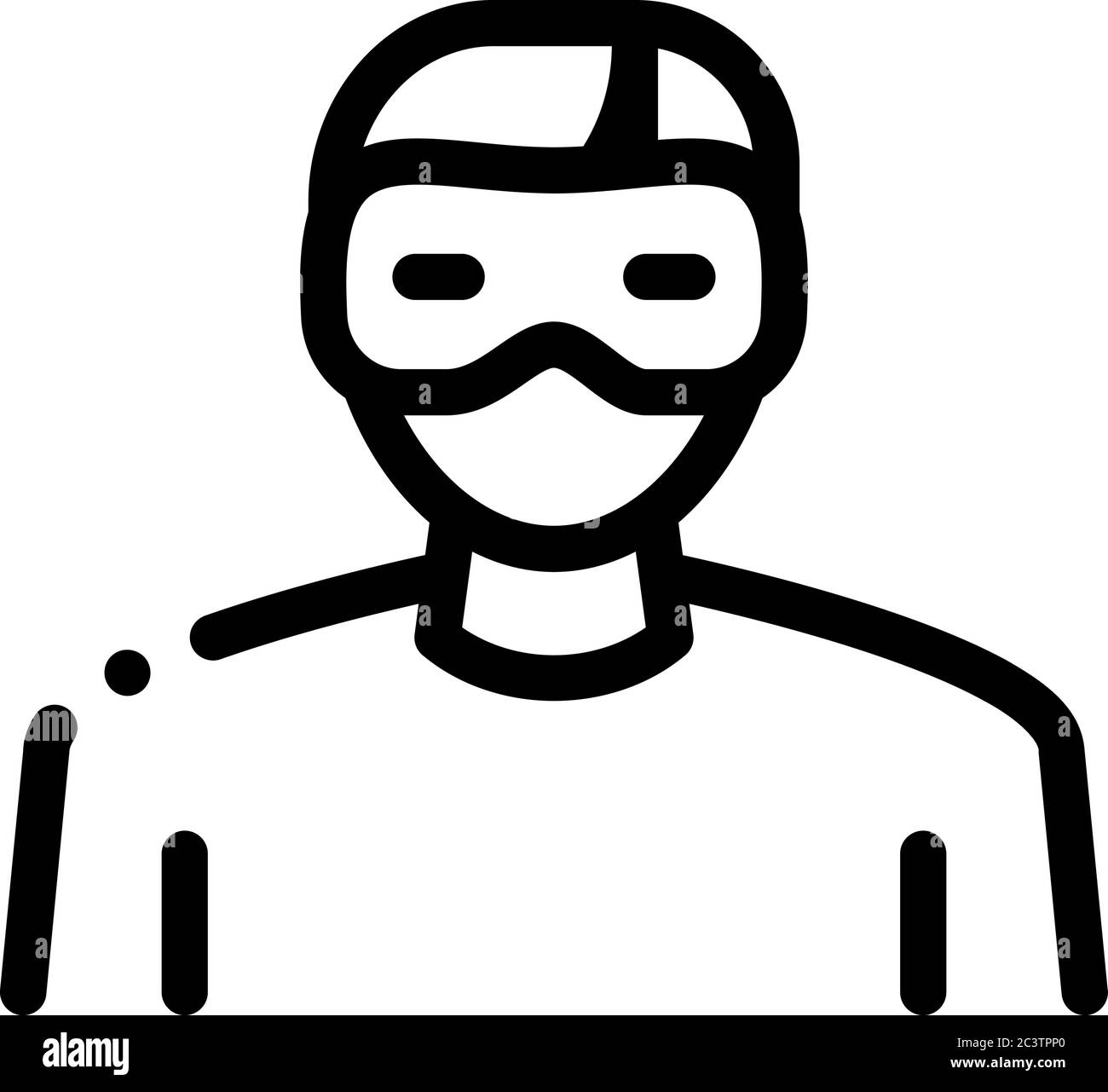 downloading fake image icon vector outline illustration Stock Vector ...