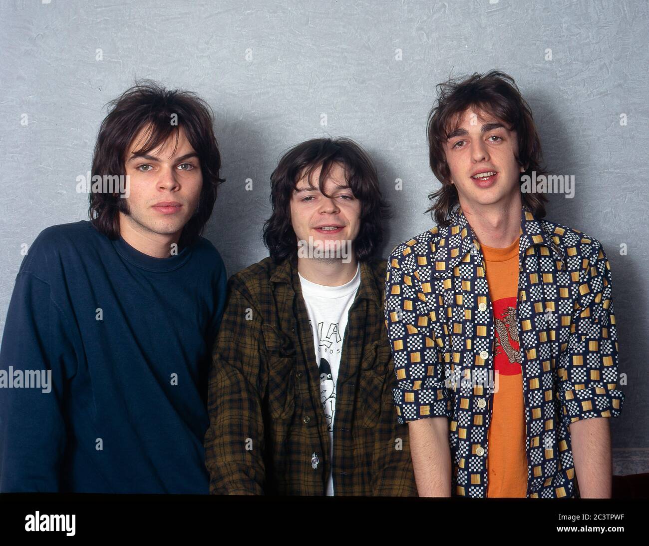 Britpop rock group Supergrass backstage at the Astoria Theatre,London ...