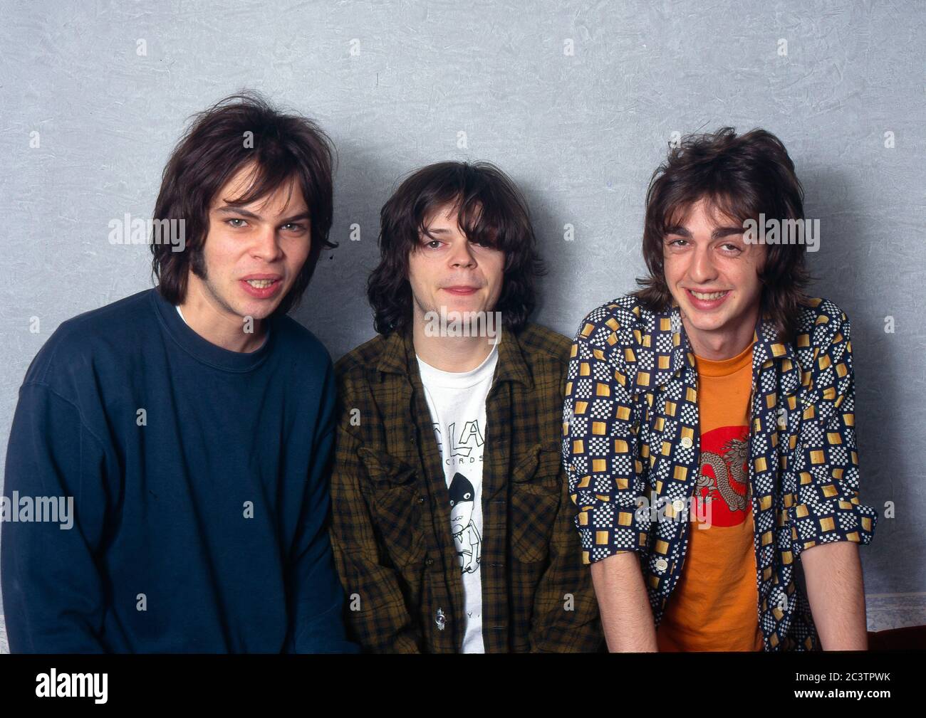 Britpop rock group Supergrass backstage at the Astoria Theatre,London ...