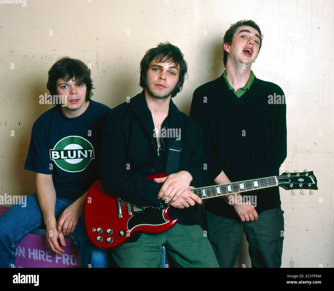 Britpop rock group Supergrass backstage at the Astoria Theatre,London ...