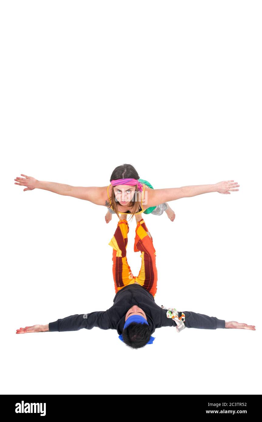 Acrobatics balances balancing hi-res stock photography and images - Alamy