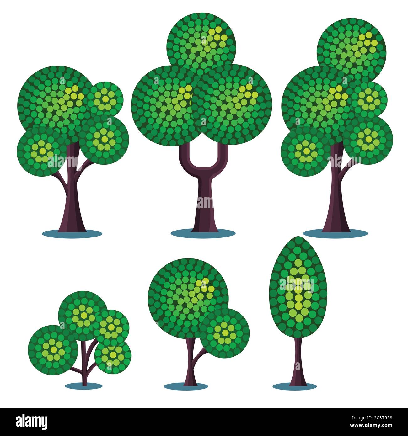 Shrubs vector vectors hi-res stock photography and images - Alamy