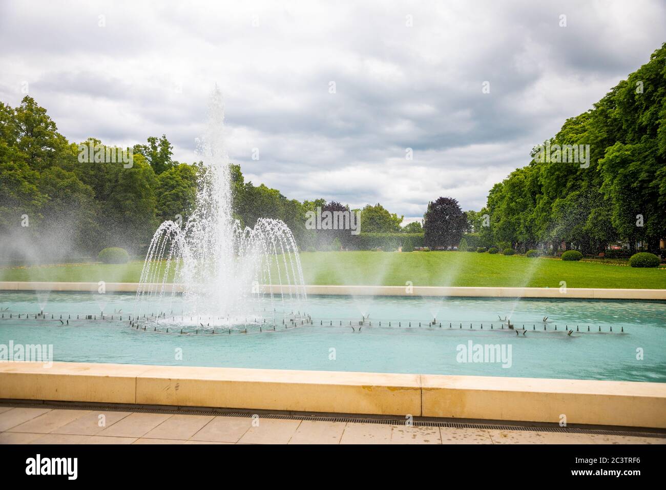 Podebrady, Czech republic - 7.06.2020: Kolonada street in czech city ...