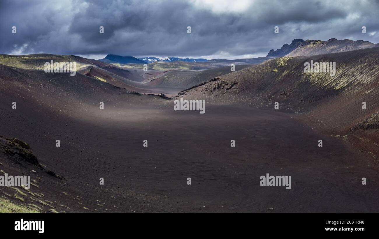 The infamous Mt Hekla volcano, South Iceland Stock Photo - Alamy