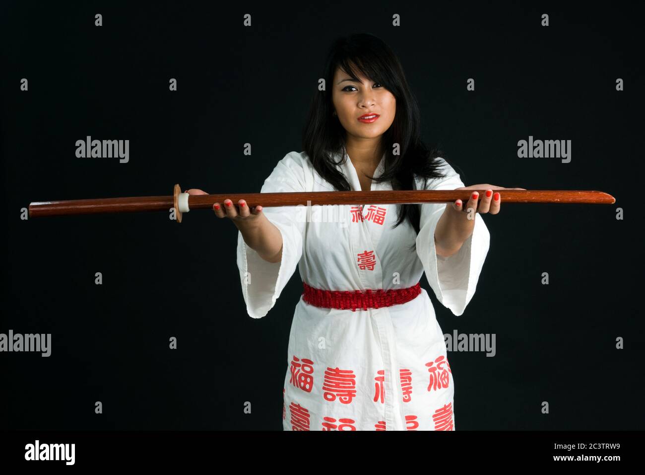 Woman with japanese sword hi-res stock photography and images - Alamy