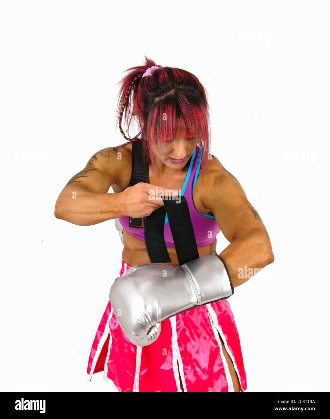 Young female mma fighter hi-res stock photography and images - Alamy