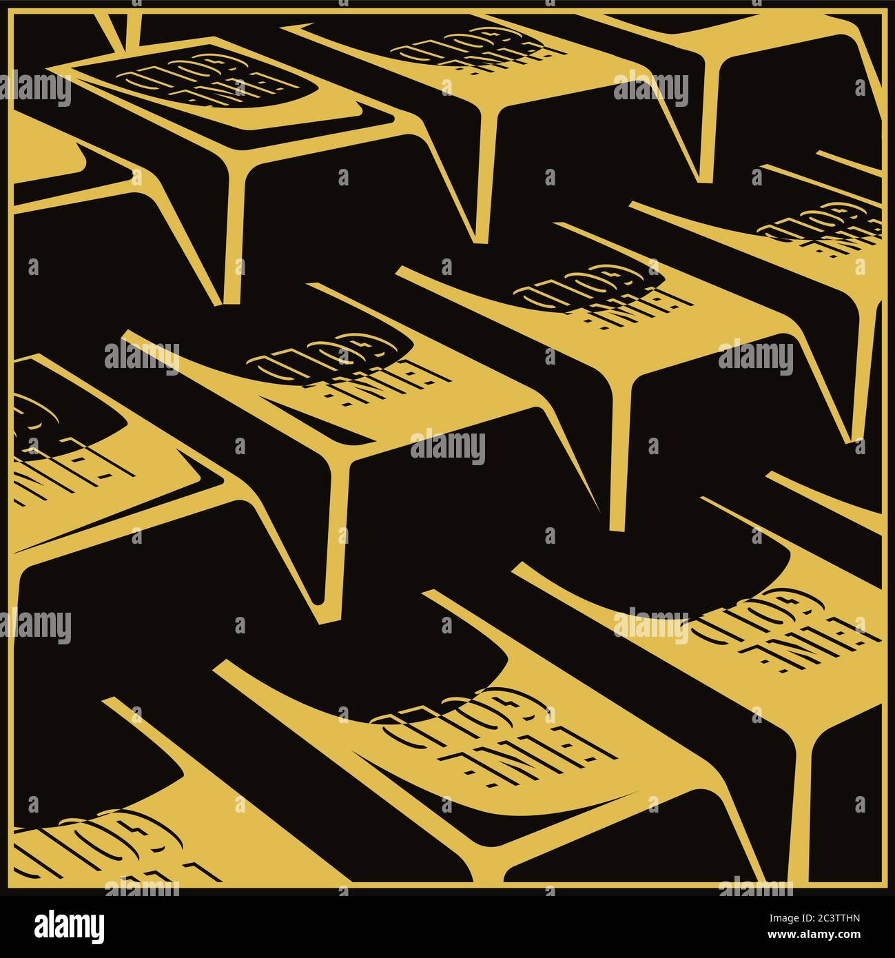 Shining gold bars Stock Vector Images - Alamy