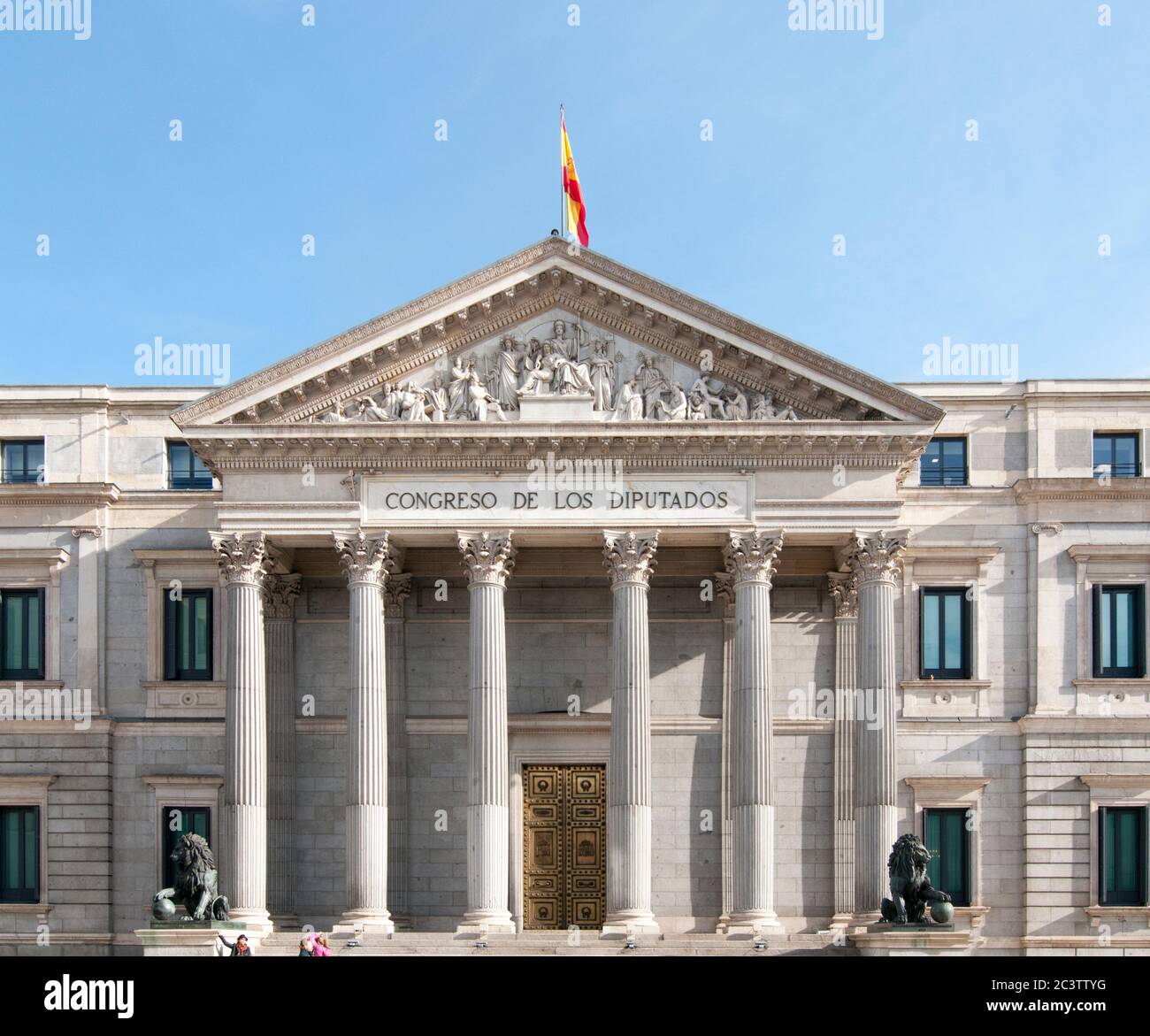 Lions of the congress of deputies hi-res stock photography and images ...