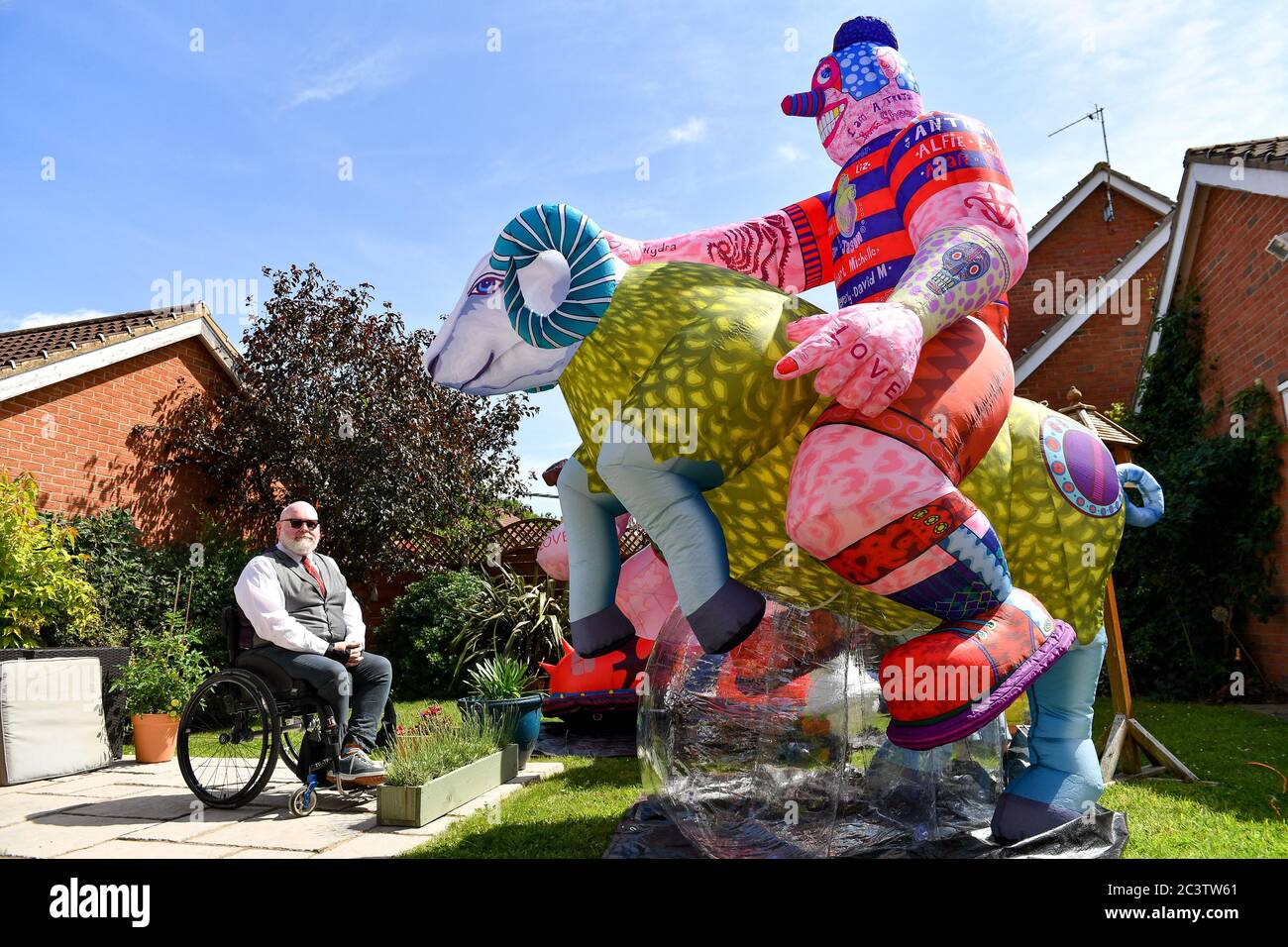 Disabled artist Jason Wilsher-Mills, who had been due to show his work ...