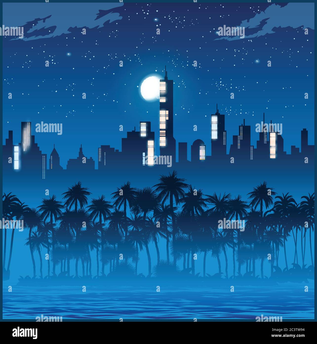 Hot city view Stock Vector Images - Alamy