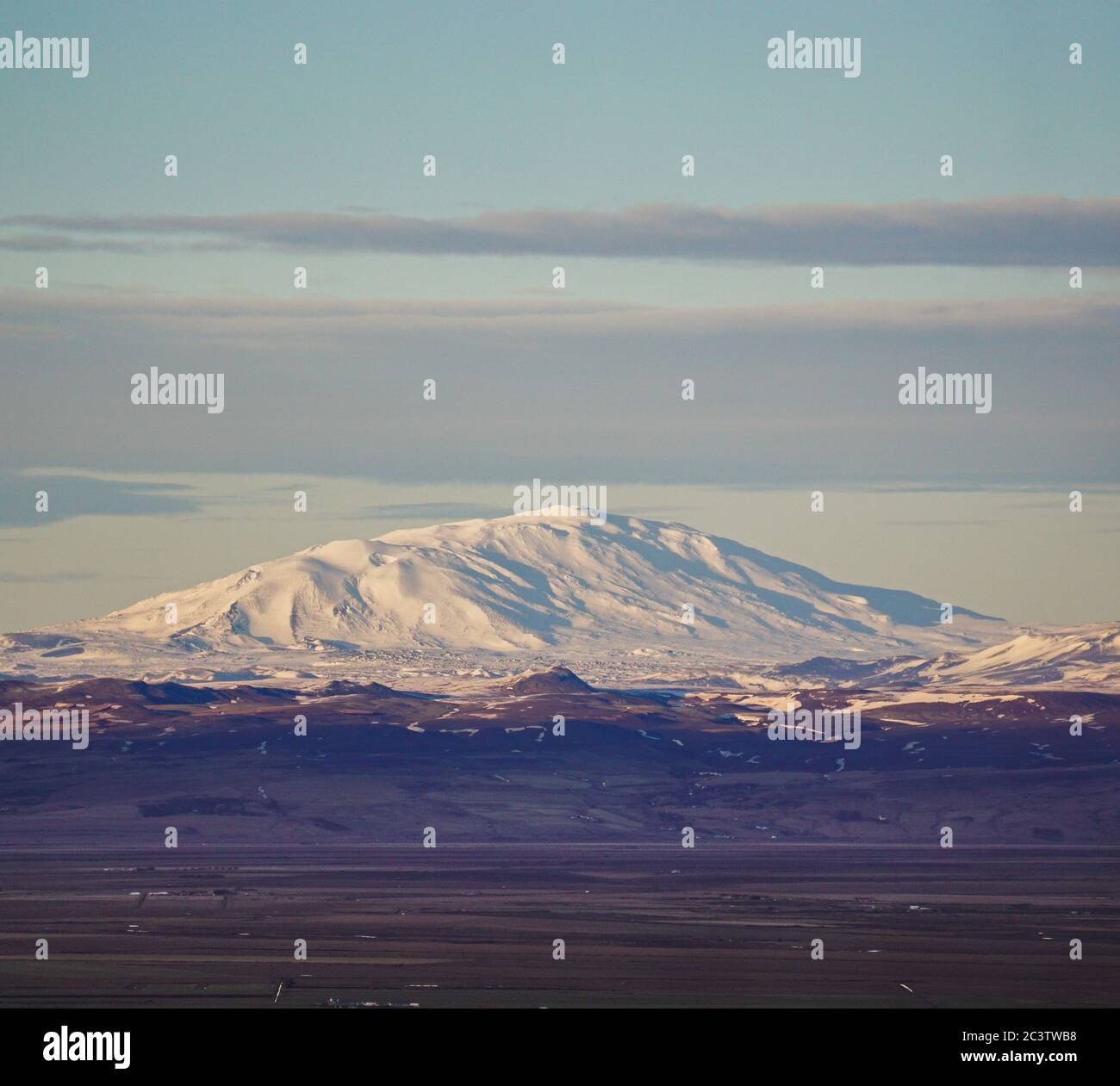The volcanic island Surtsey, South Iceland. The island is described as ...