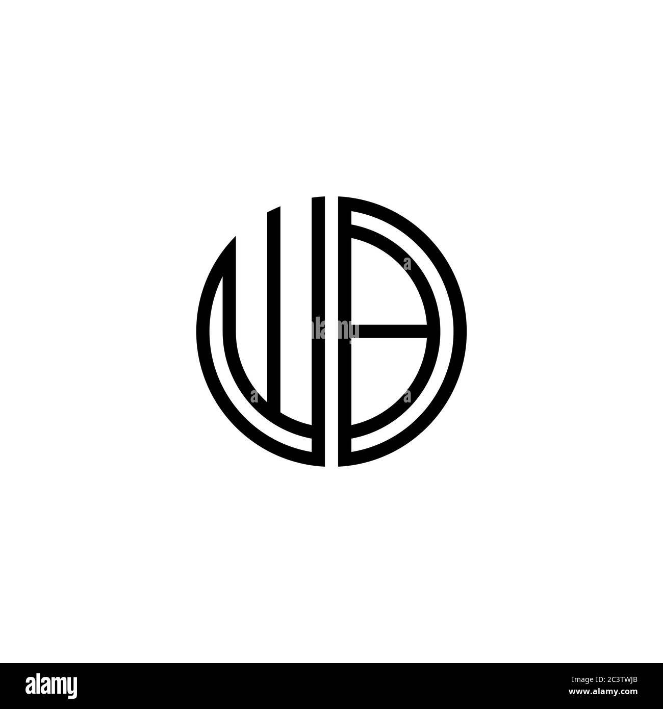 Alphabet wb icon hi-res stock photography and images - Alamy