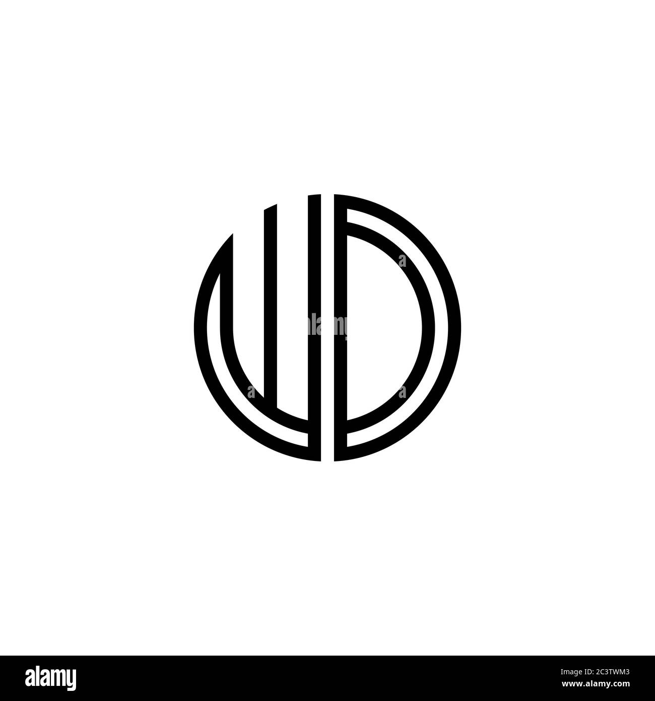 Wd modern logo hi-res stock photography and images - Alamy