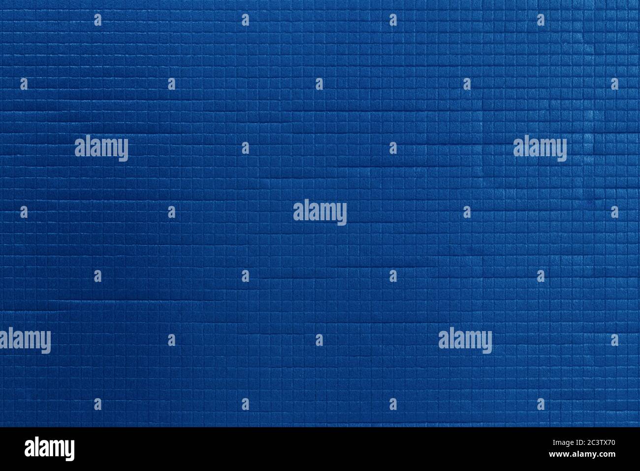 classic blue sport or yoga foam mat surface flat texture and background ...