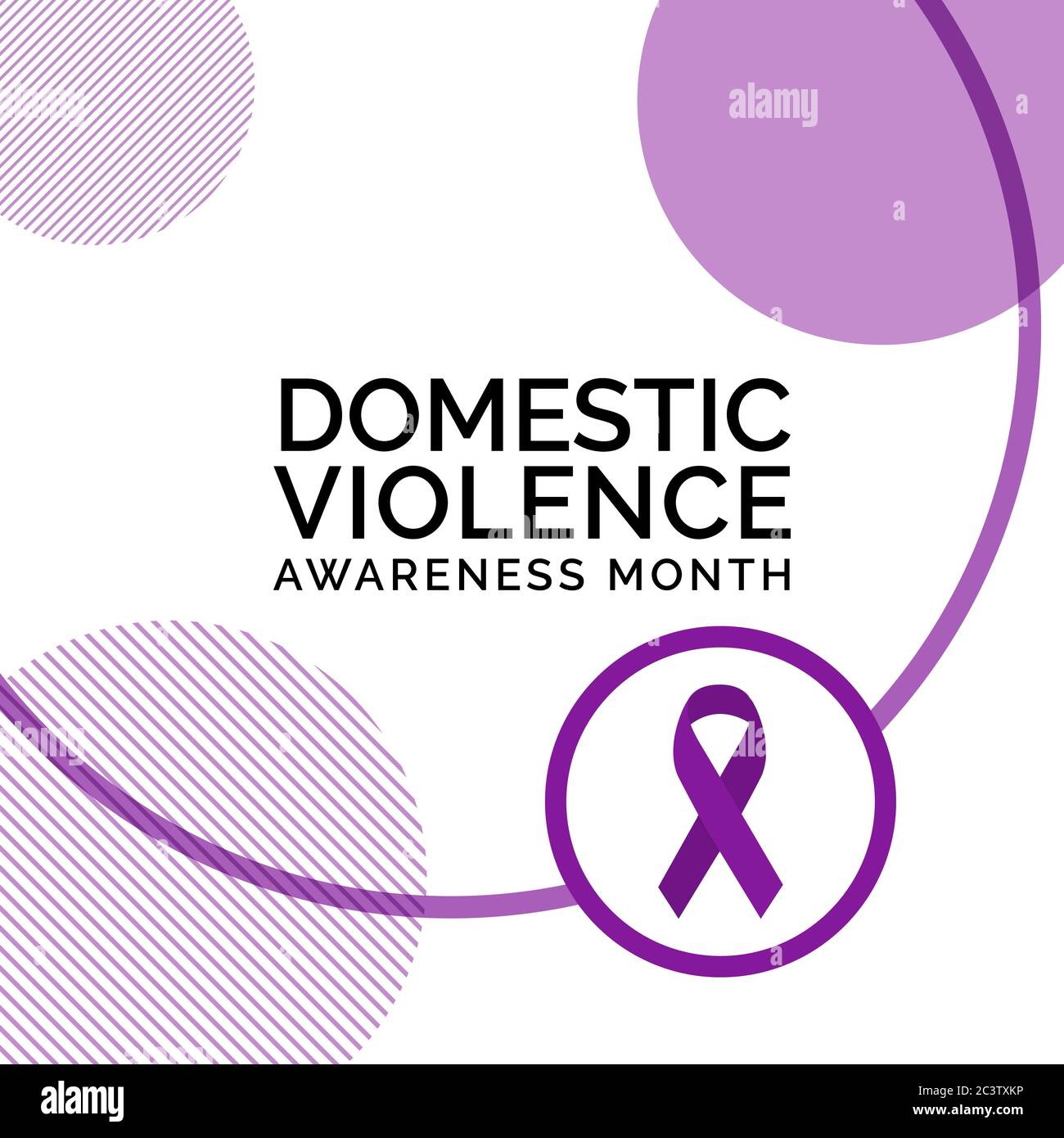 Vector illustration on the theme of Domestic Violence awareness month ...