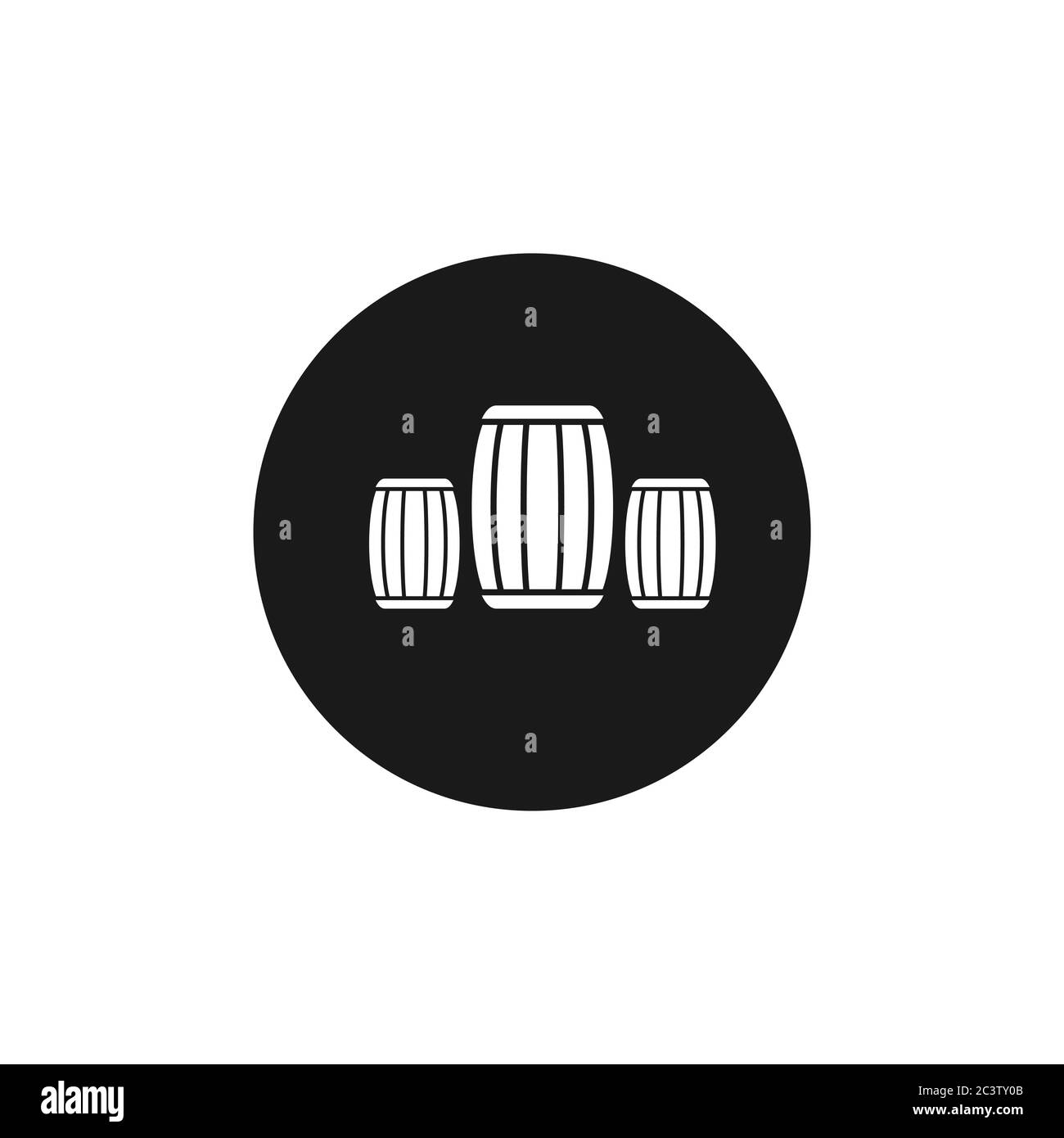 Wooden barrel vector design template illustration Stock Vector Image ...