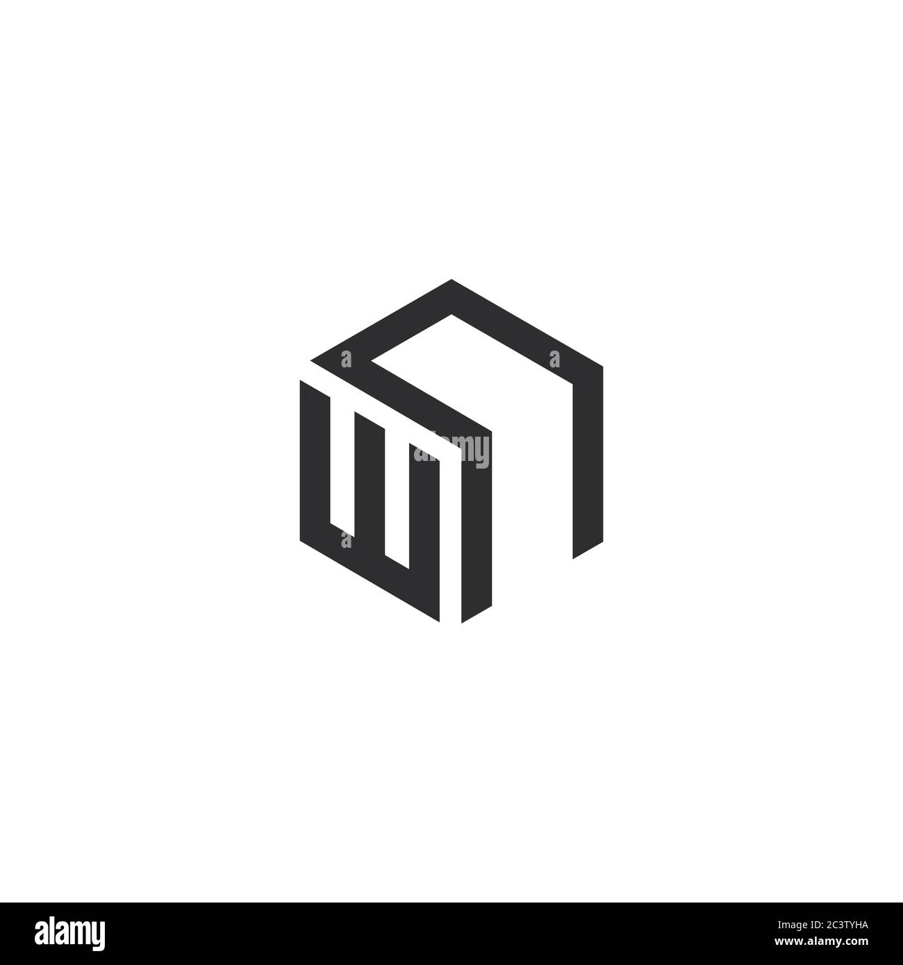 Wn logo vector vectors hi-res stock photography and images - Alamy