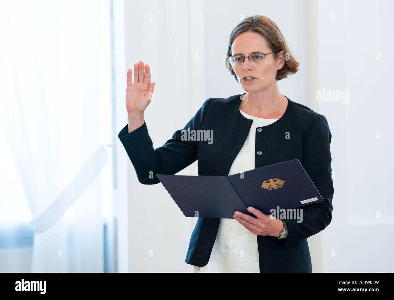 Berlin, Germany. 22nd June, 2020. Astrid Wallrabenstein is sworn in as ...