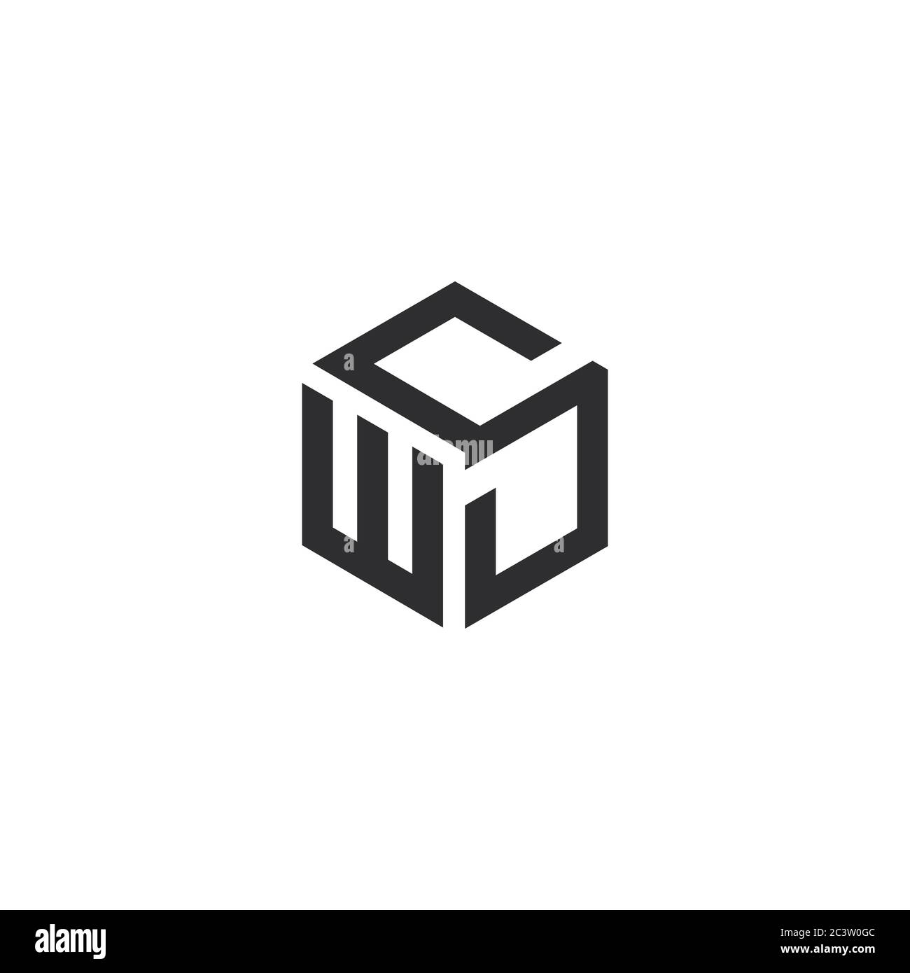 WS alphabet abstract initial letter logo design vector template Stock ...