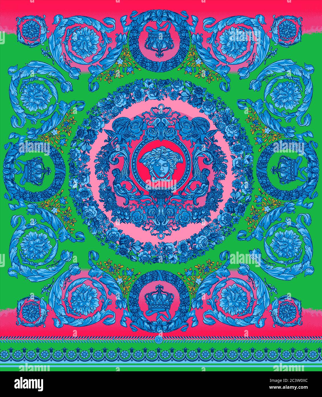 Baroque design pattern hi-res stock photography and images - Alamy