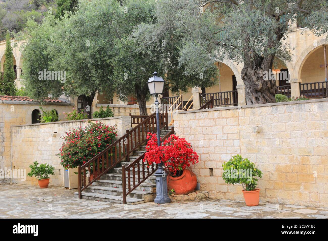 Entrance to Holy Monastery of Agios Neophytos near Tala village, Cyprus ...