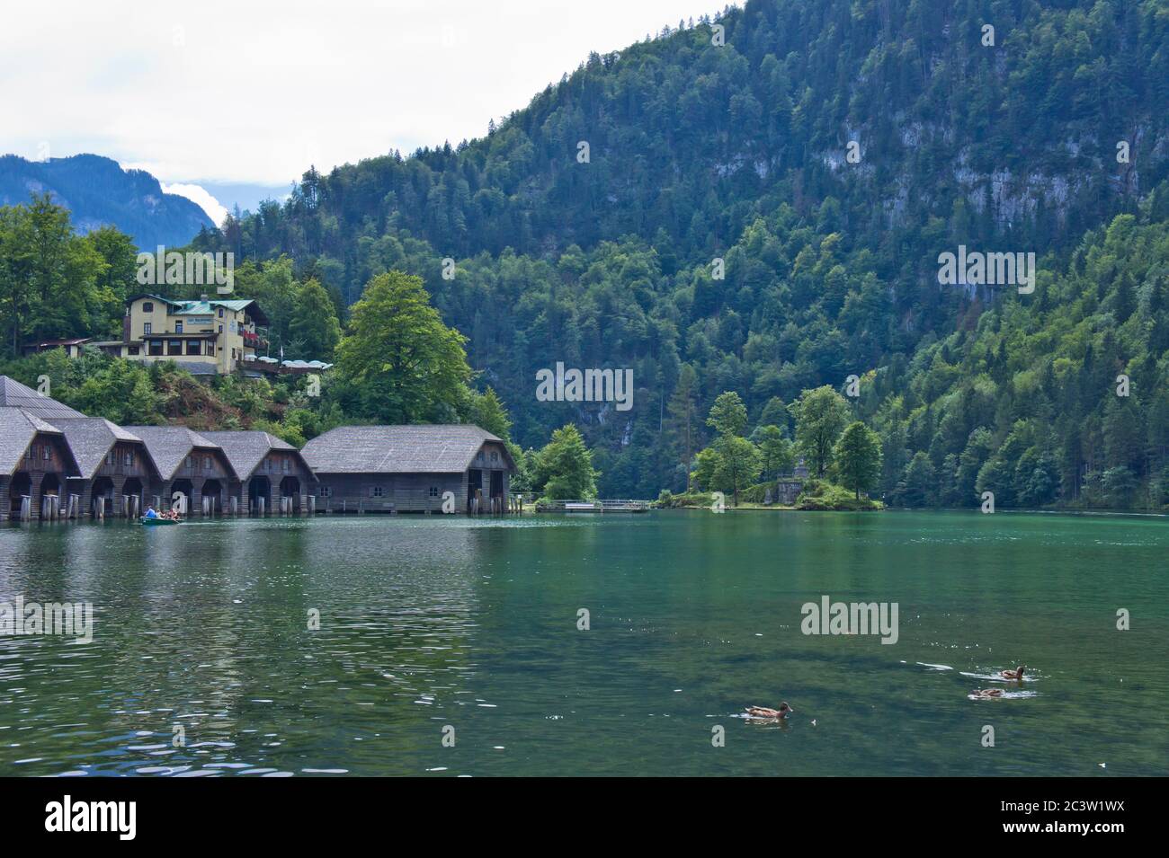 Natural landscape in Alps, Konigssee Lake, Germany Stock Photo - Alamy