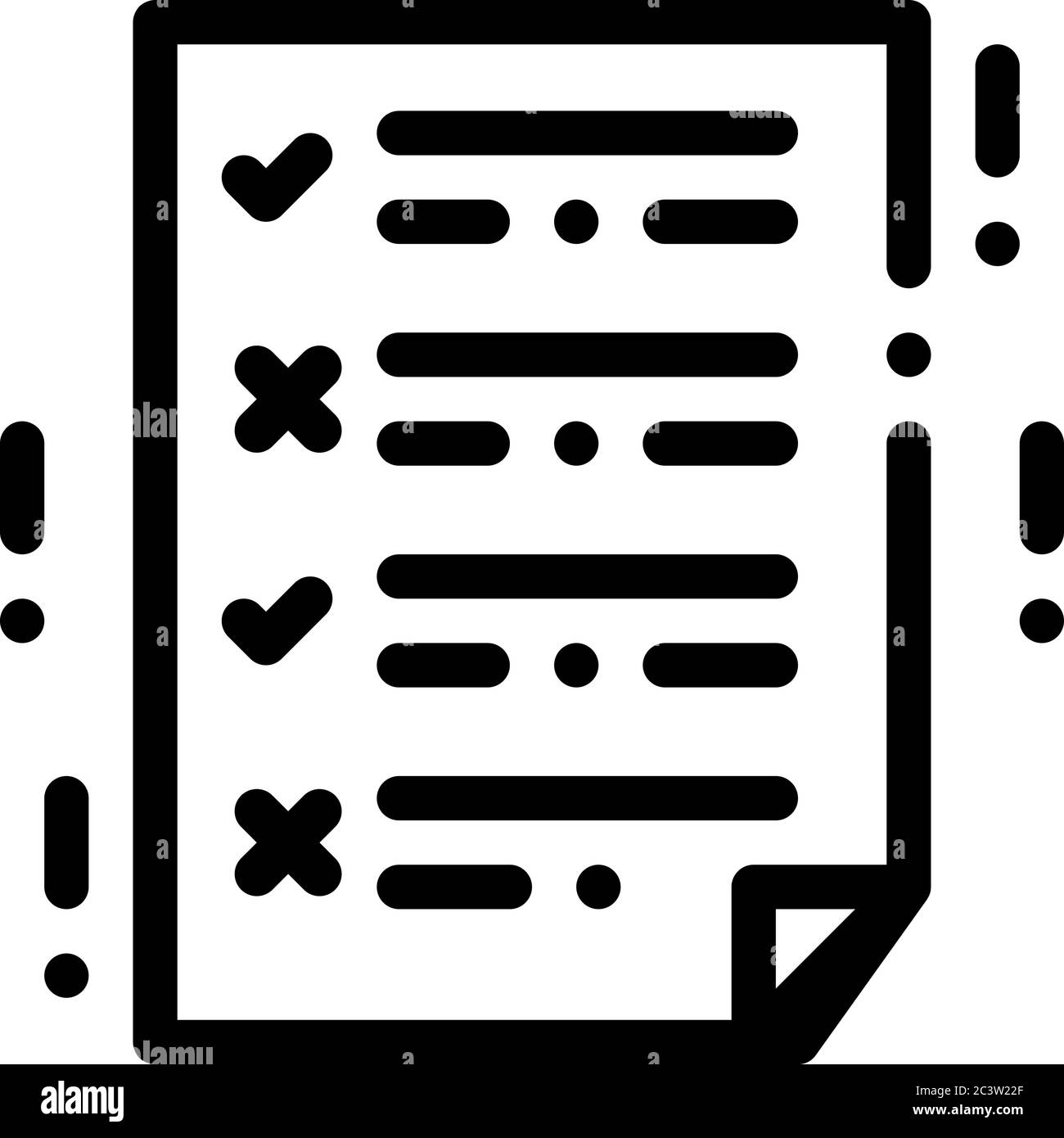 dementia brain test icon vector outline illustration Stock Vector Image ...