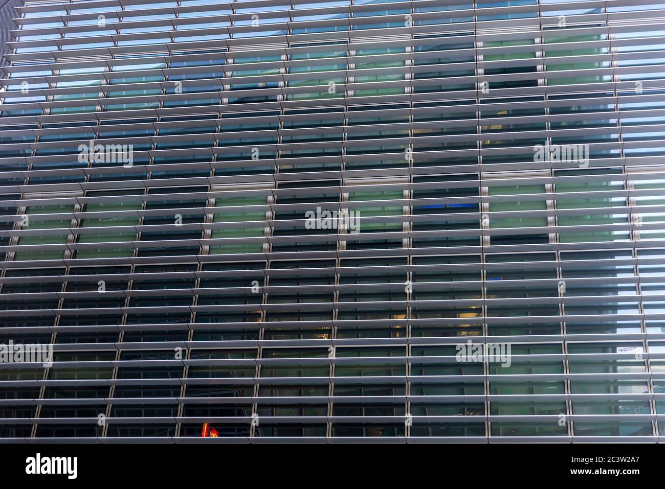 Facade of a modern office building as background in Grand Canal Square ...