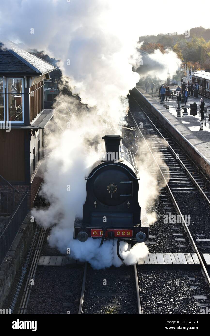 Caledonian Railway Locomotive 828 Stock Photo - Alamy