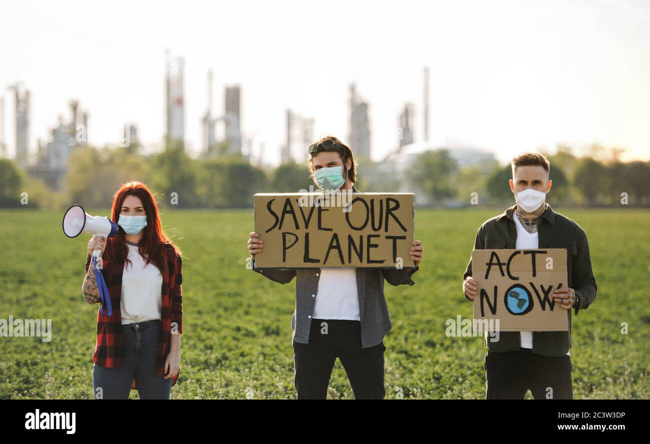 Oil refinery pollution protest hi-res stock photography and images - Alamy