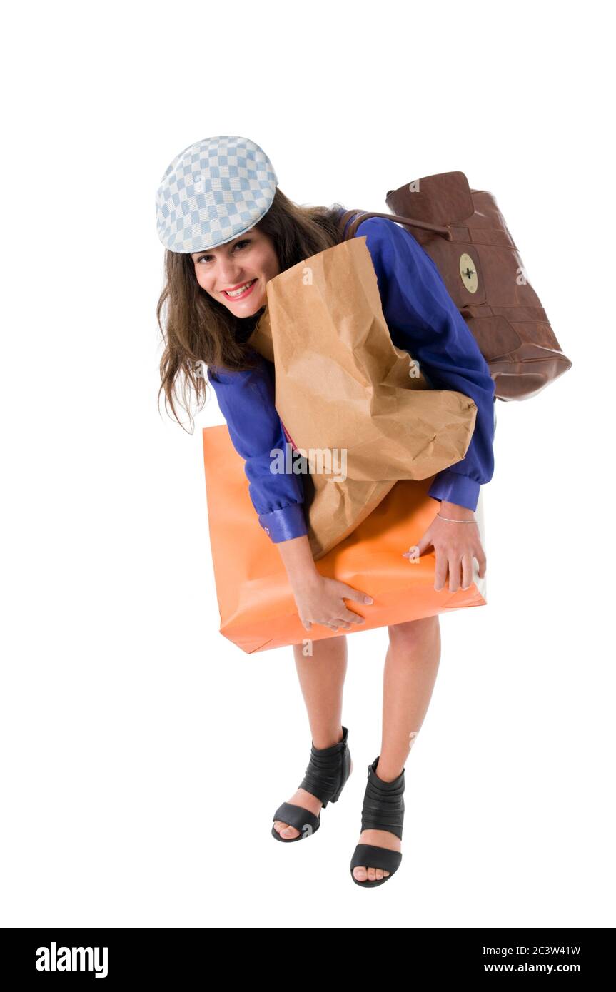 Fashionable woman out spending money hi-res stock photography and ...