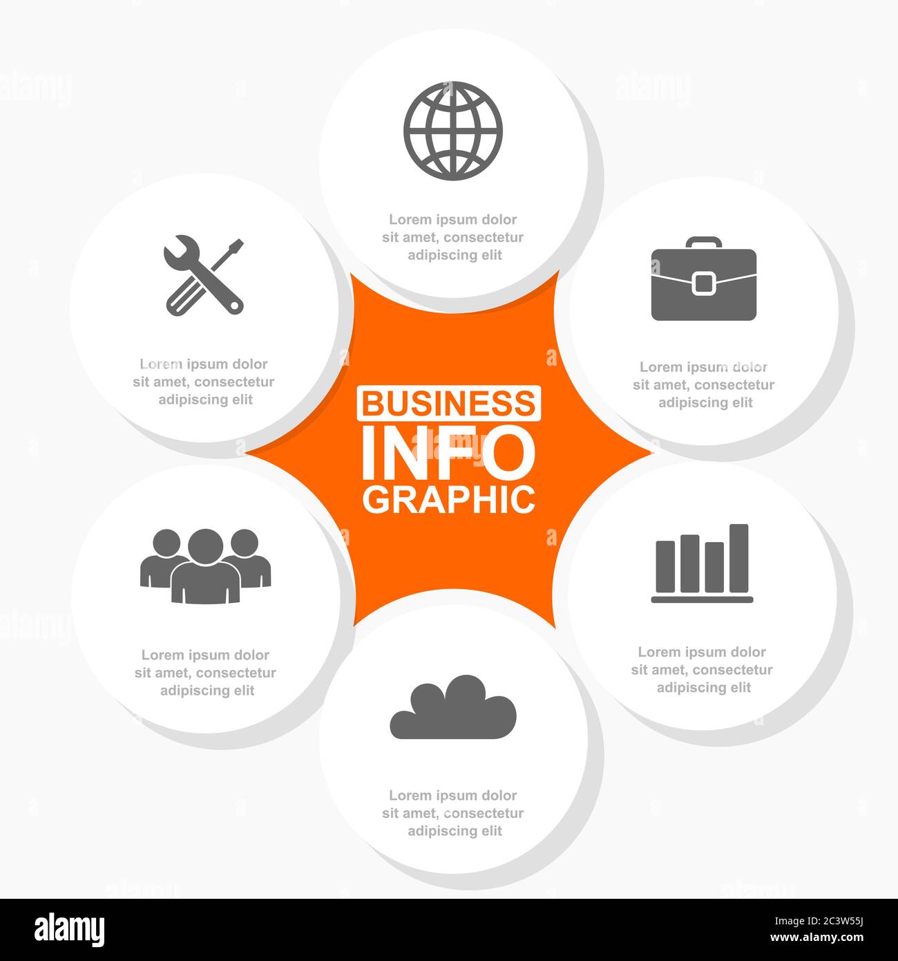 Infographic vector template for presentation, chart, diagram, graph ...