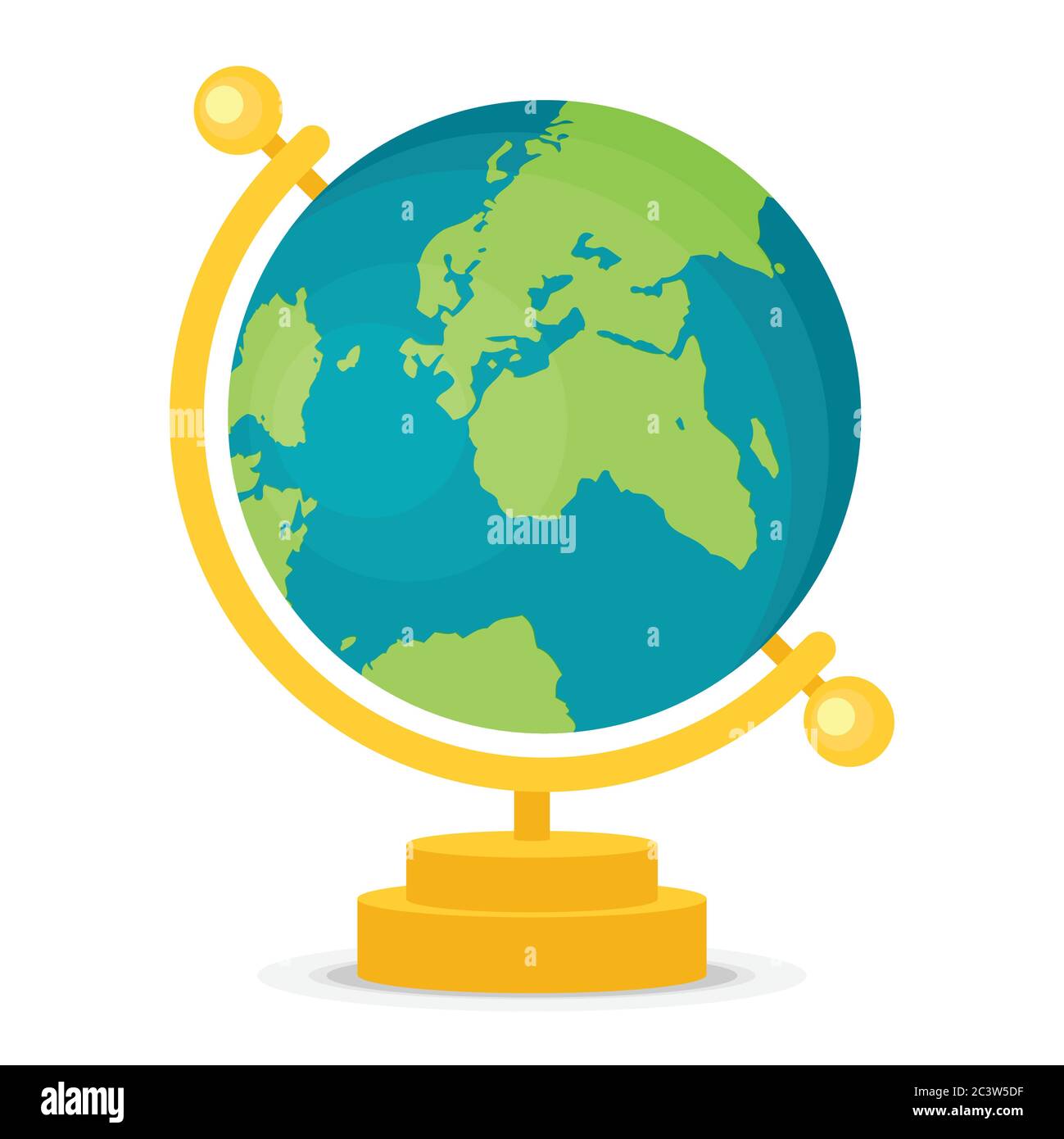 Globe flat vector Stock Vector Image & Art - Alamy