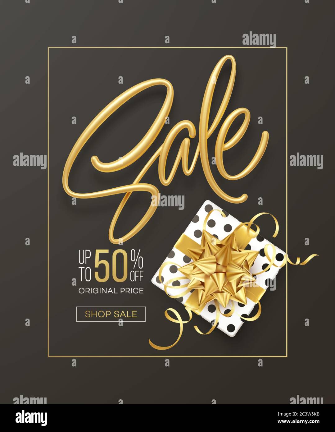 Vector design gold box Stock Vector Images - Alamy