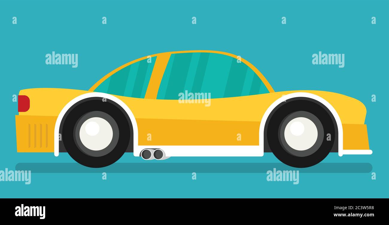 Car flat vector Stock Vector Image & Art - Alamy