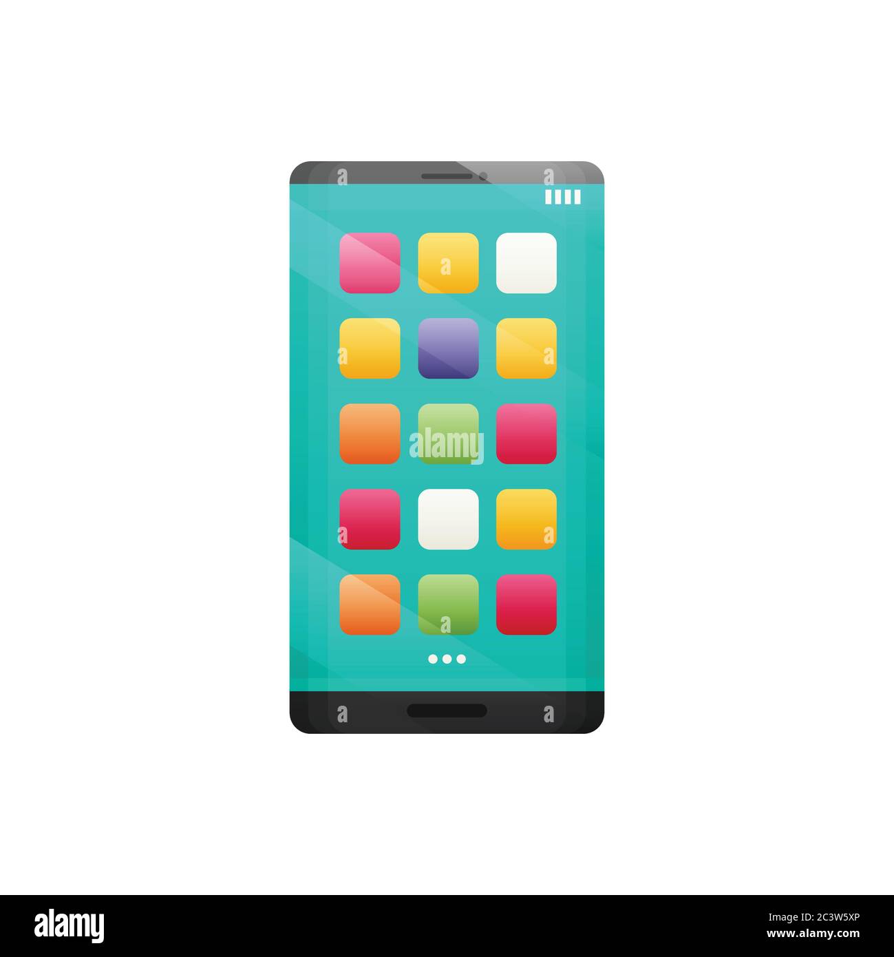 Modern smartphone flat vector Stock Vector Image & Art - Alamy