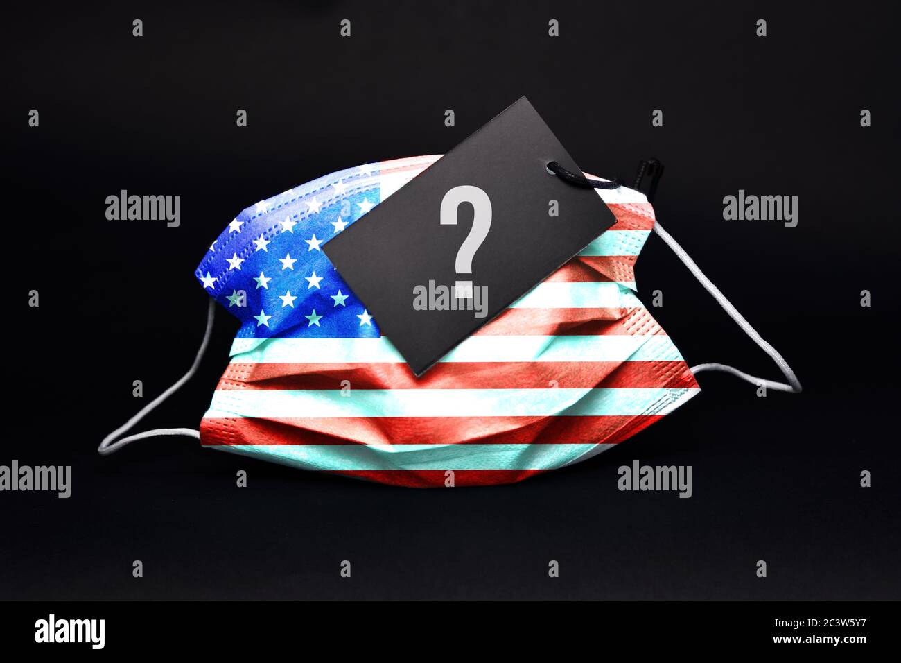 American flag question mark hi-res stock photography and images - Alamy