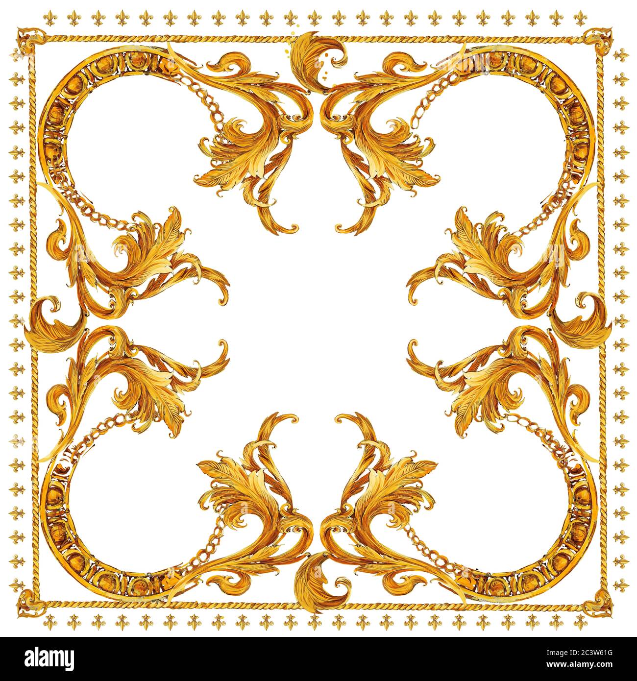 Golden wallpaper design hi-res stock photography and images - Alamy