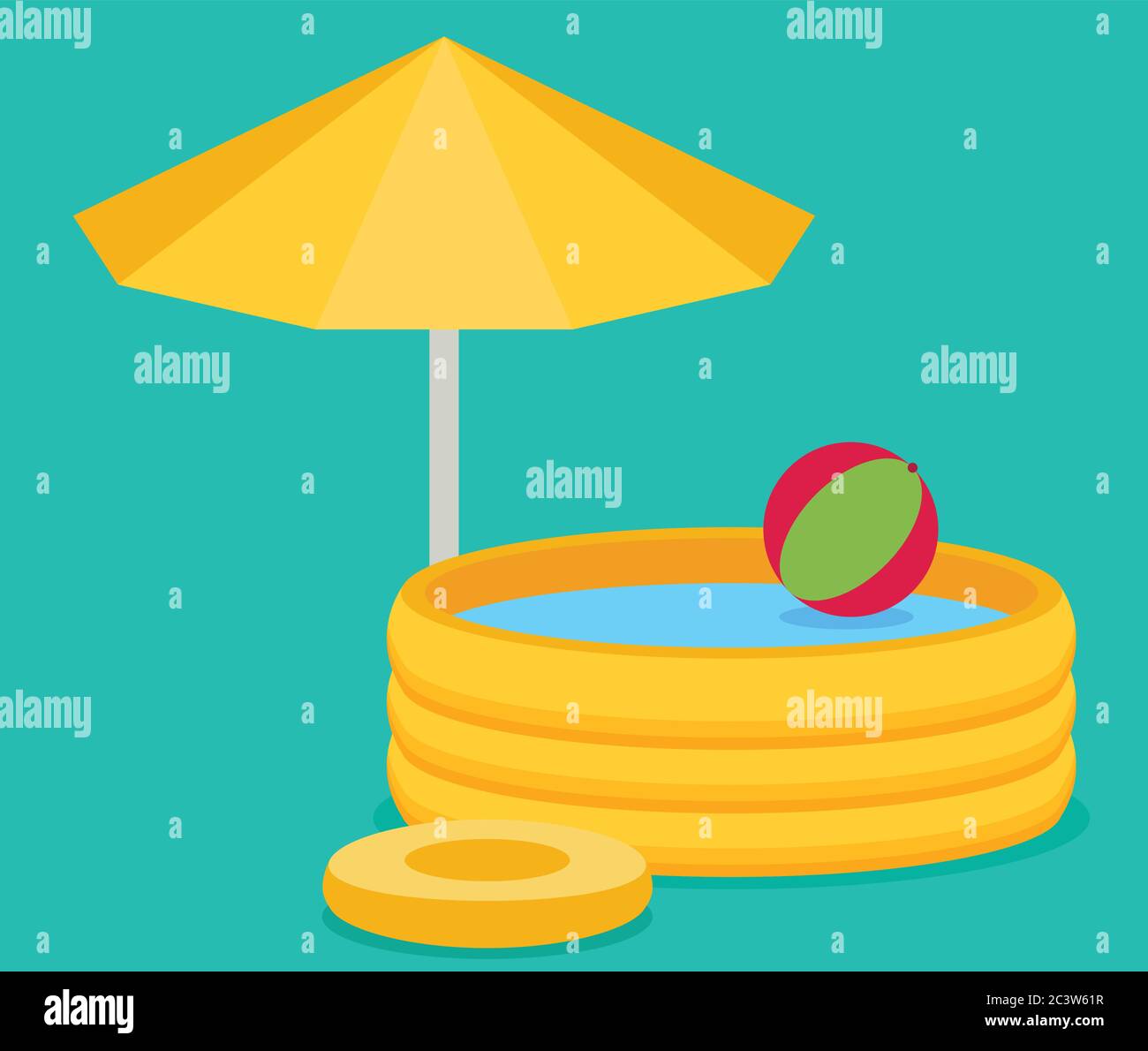 Inflatable float tube Stock Vector Images - Alamy