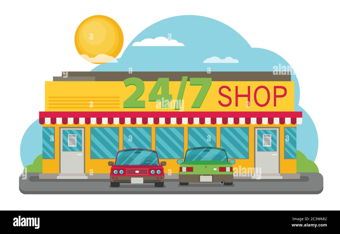 Vector Shop or Store Building Illustration Stock Vector Image & Art - Alamy