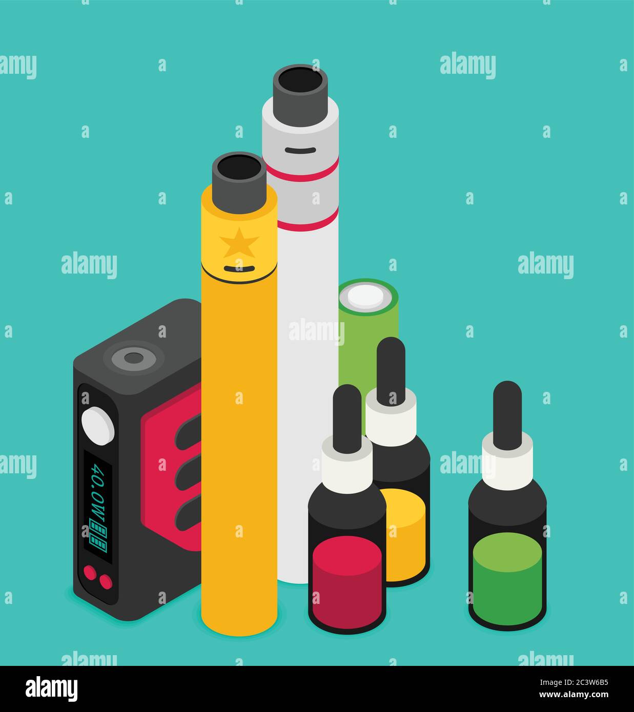 Vaper vector vectors hi-res stock photography and images - Alamy